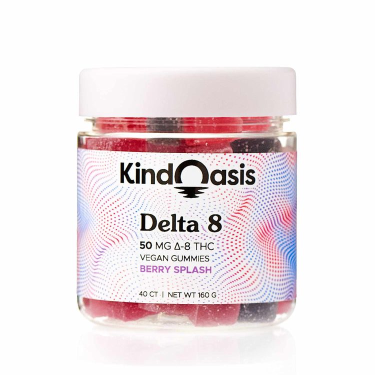 Delta-8 THC Gummies 50mg - Berry Splash | Kind Oasis
