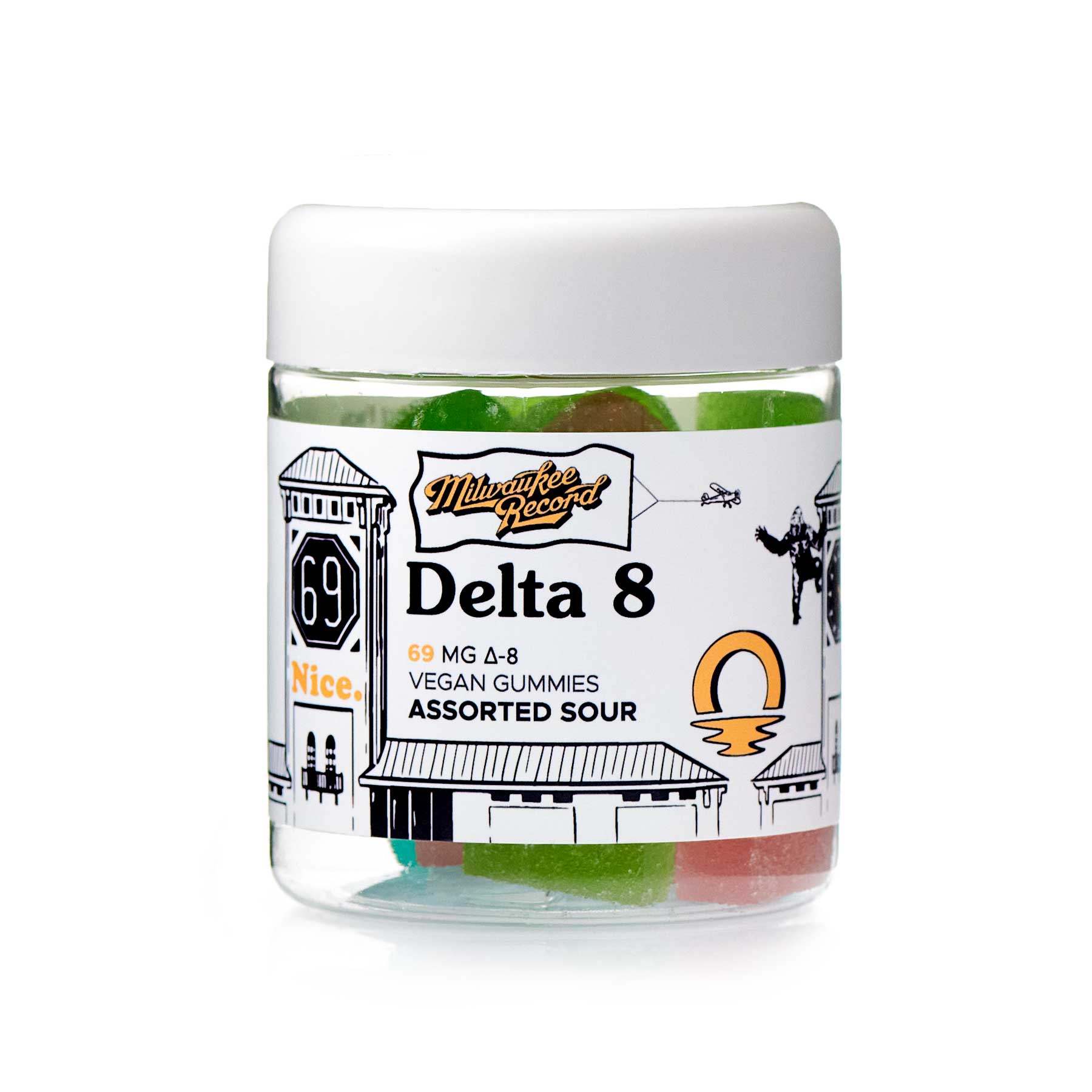 Delta 8 THC Gummies 69mg - 20ct Assorted Sour | Kind Oasis